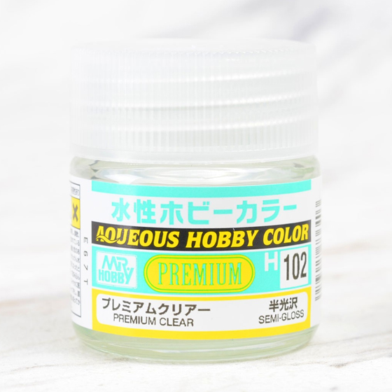 H102 수성 하비 컬러 프리미엄 클리어(반광) [4973028736403] - 건담붐
